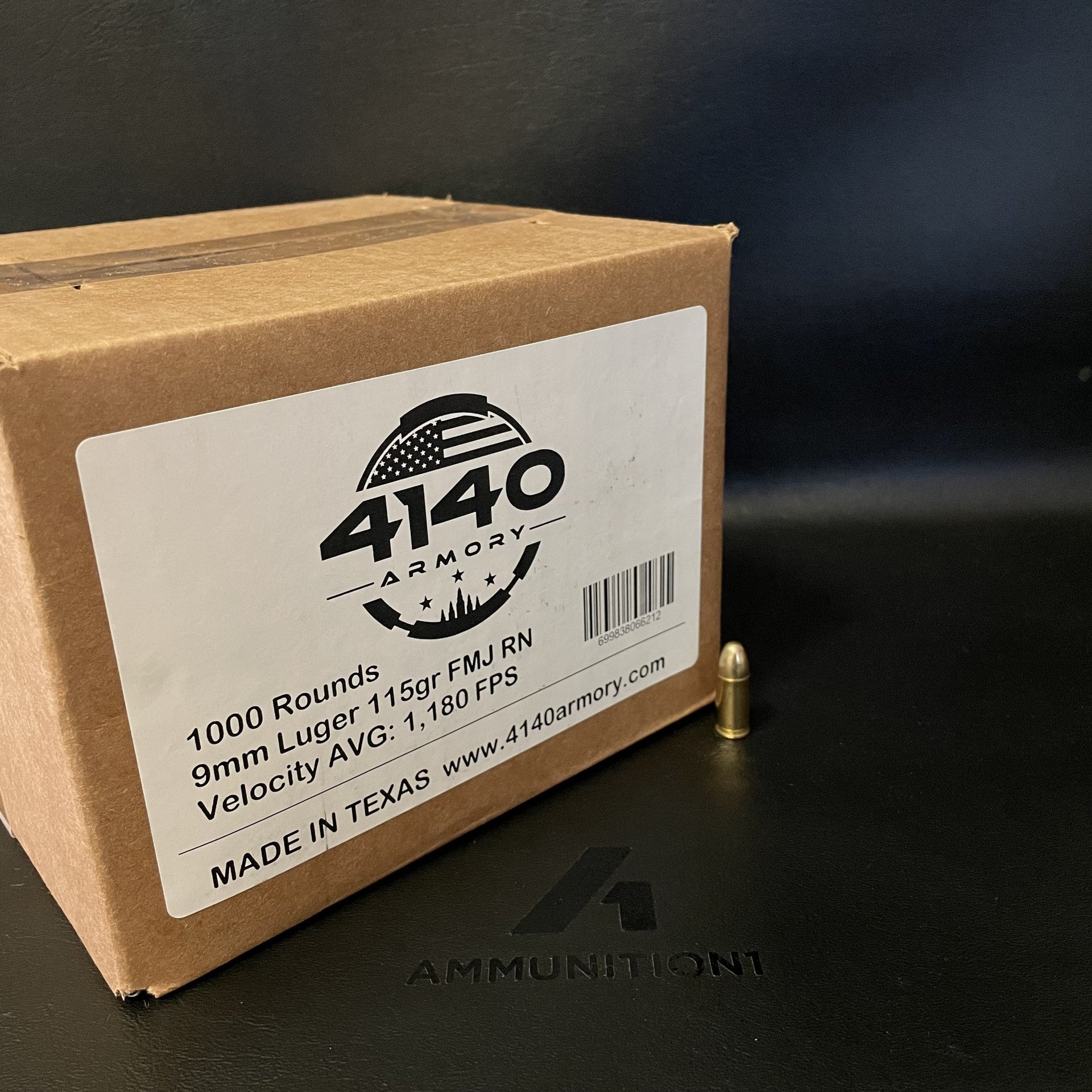 4140 Armory - 9mm - 115 Gr FMJ - 1000 Rnd/Case – Ammunition1
