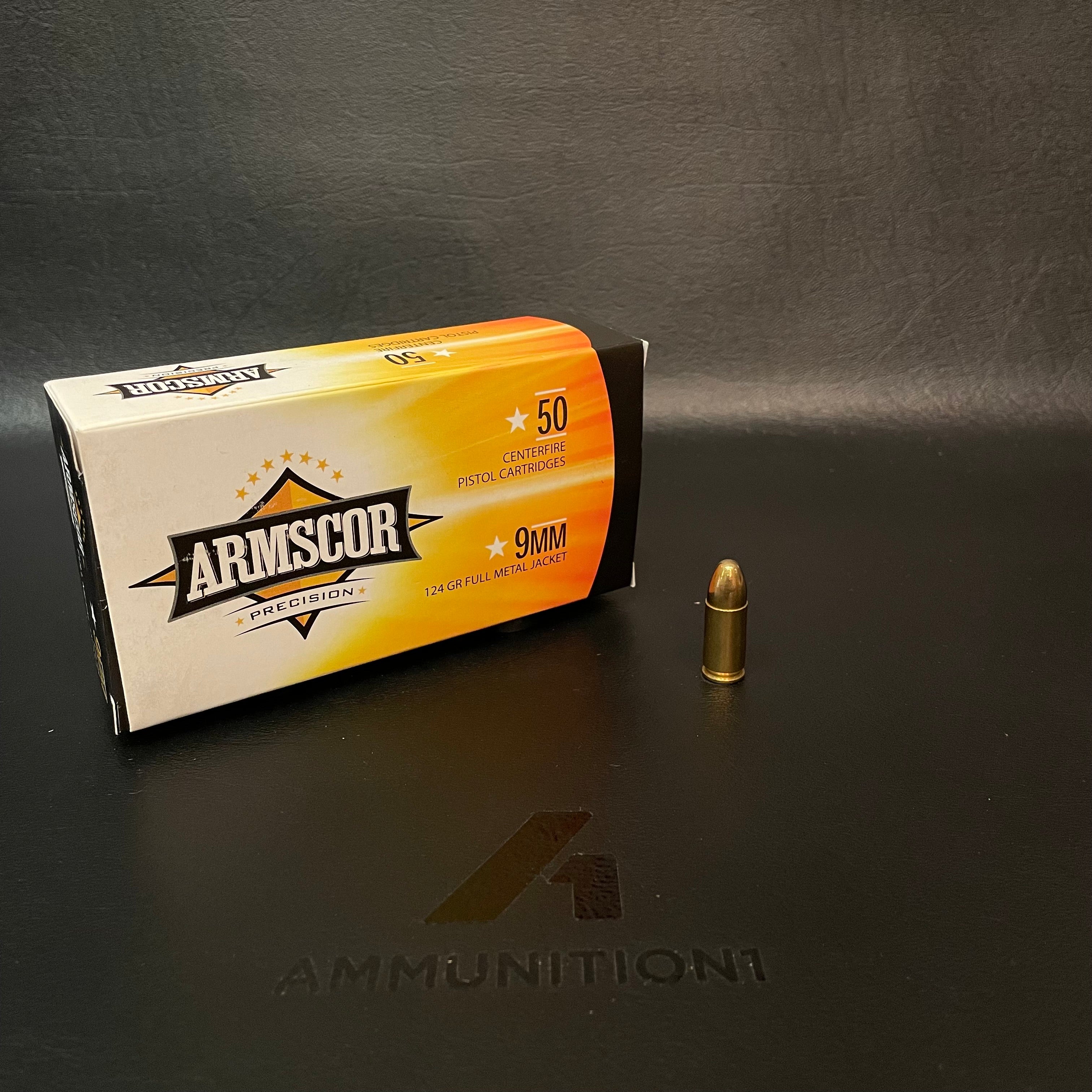 Armscor - 9mm - 124 Gr FMJ - 50 Rnd/Bx – Ammunition1