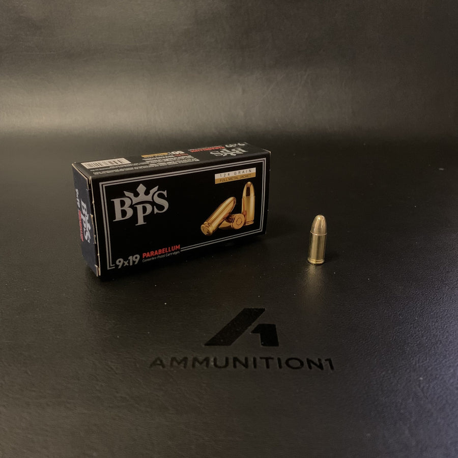 BPS Ammo - 9mm - 124 Gr FMJ - 50 Rnd/Bx – Ammunition1