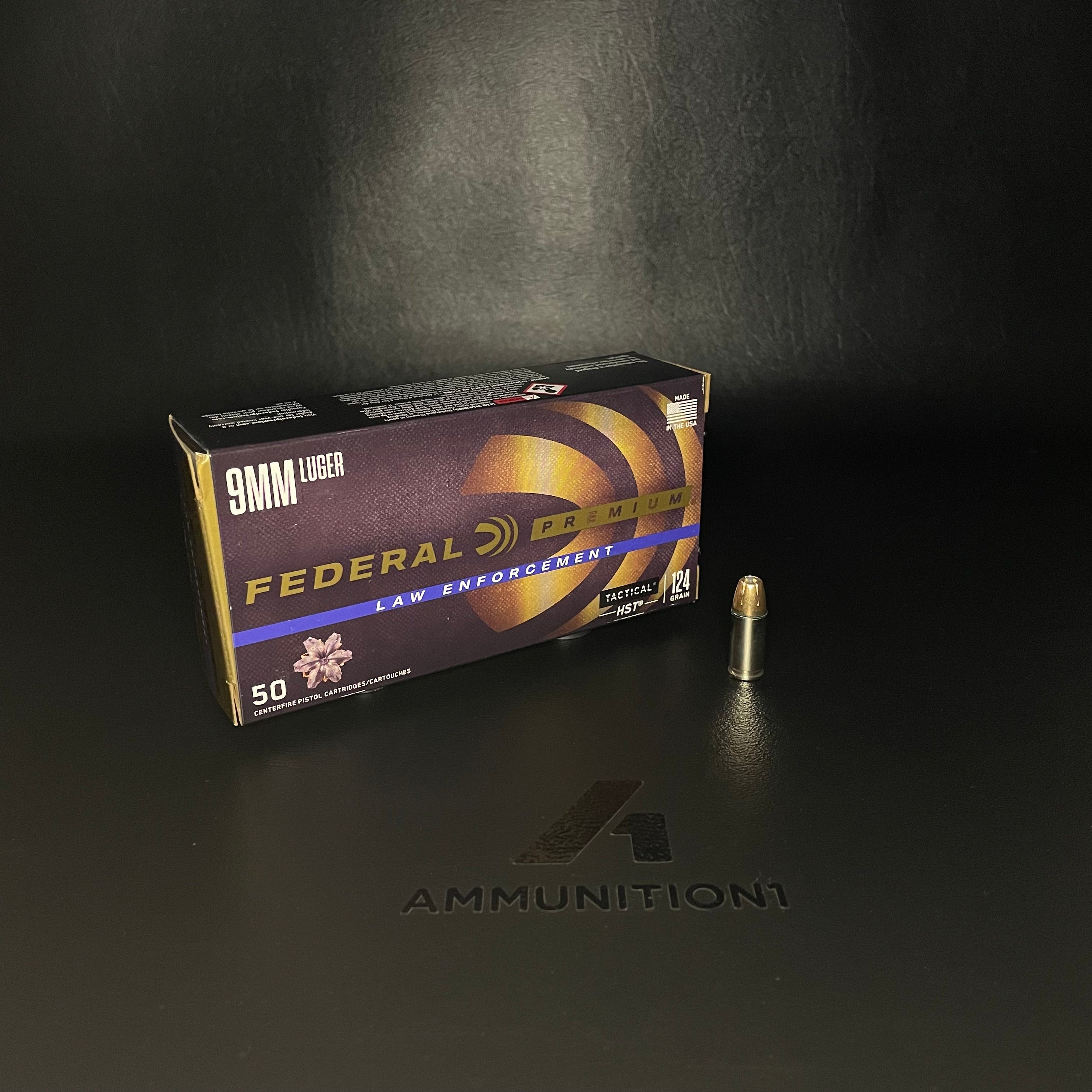 Federal Premium HST - 9mm - 124 Gr JHP - 50 Rnd/Bx – Ammunition1