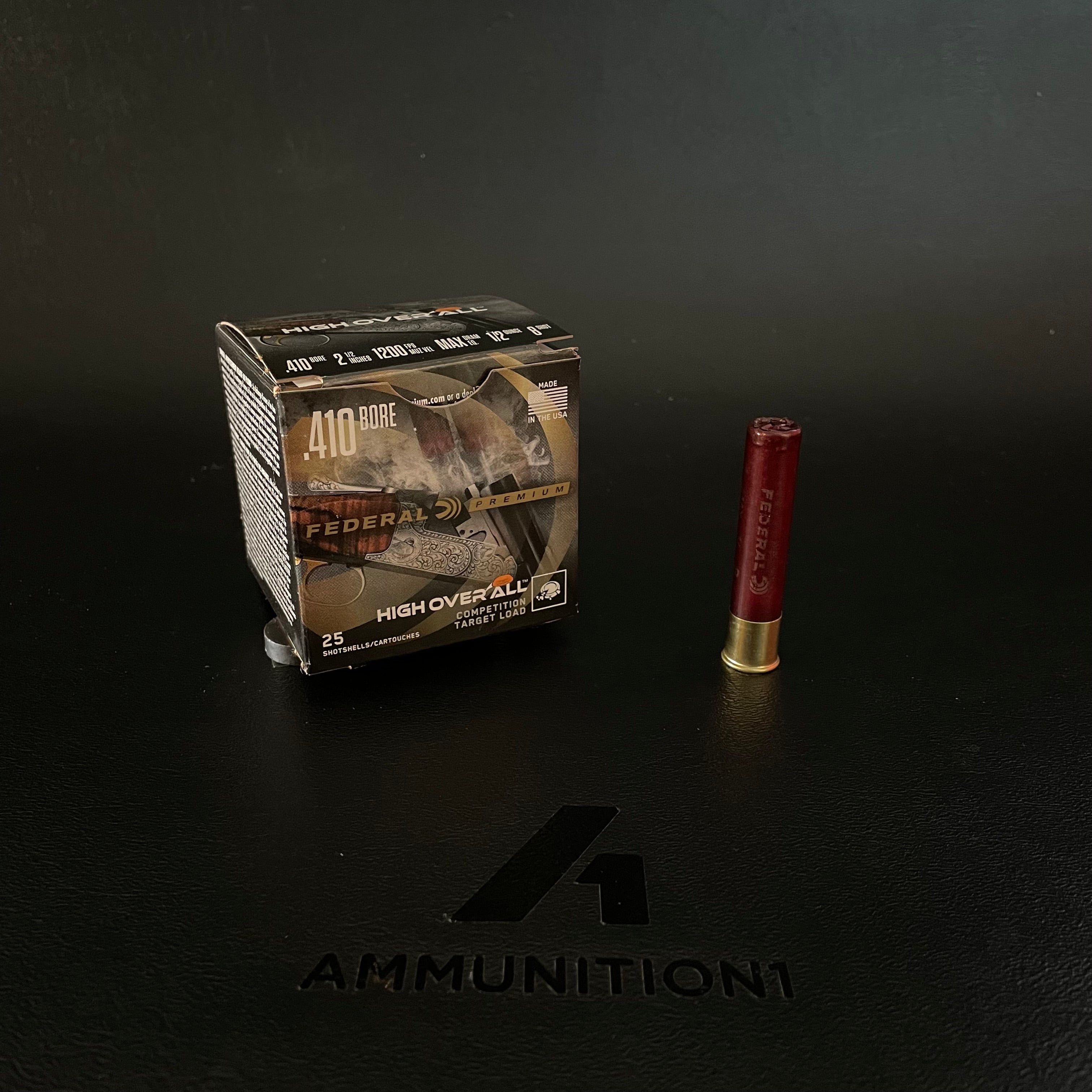 Federal Premium High Over All - .410 Ga - 2.50" 1/2 oz #8 Shot - 25 Rn – Ammunition1