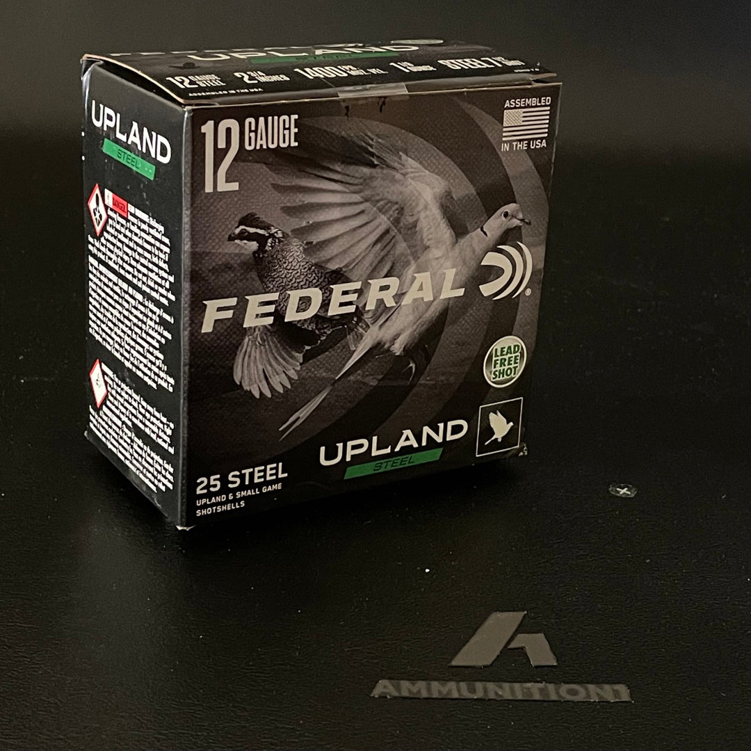 Federal Upland Steel Shotshell - 12 Ga - 2-3/4" 1-1/8oz #7.5 - 25 Rnd ...