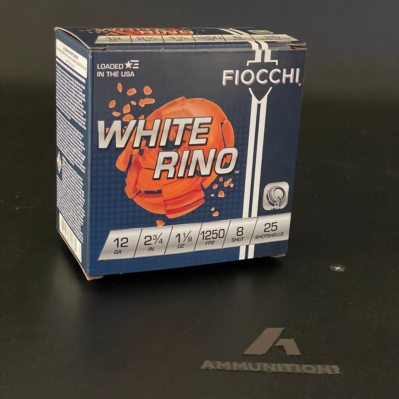 Fiocchi Exacta White Rino Target - 12 Ga - 2.75" 1 1/8 oz 1250 FPS #8 ...