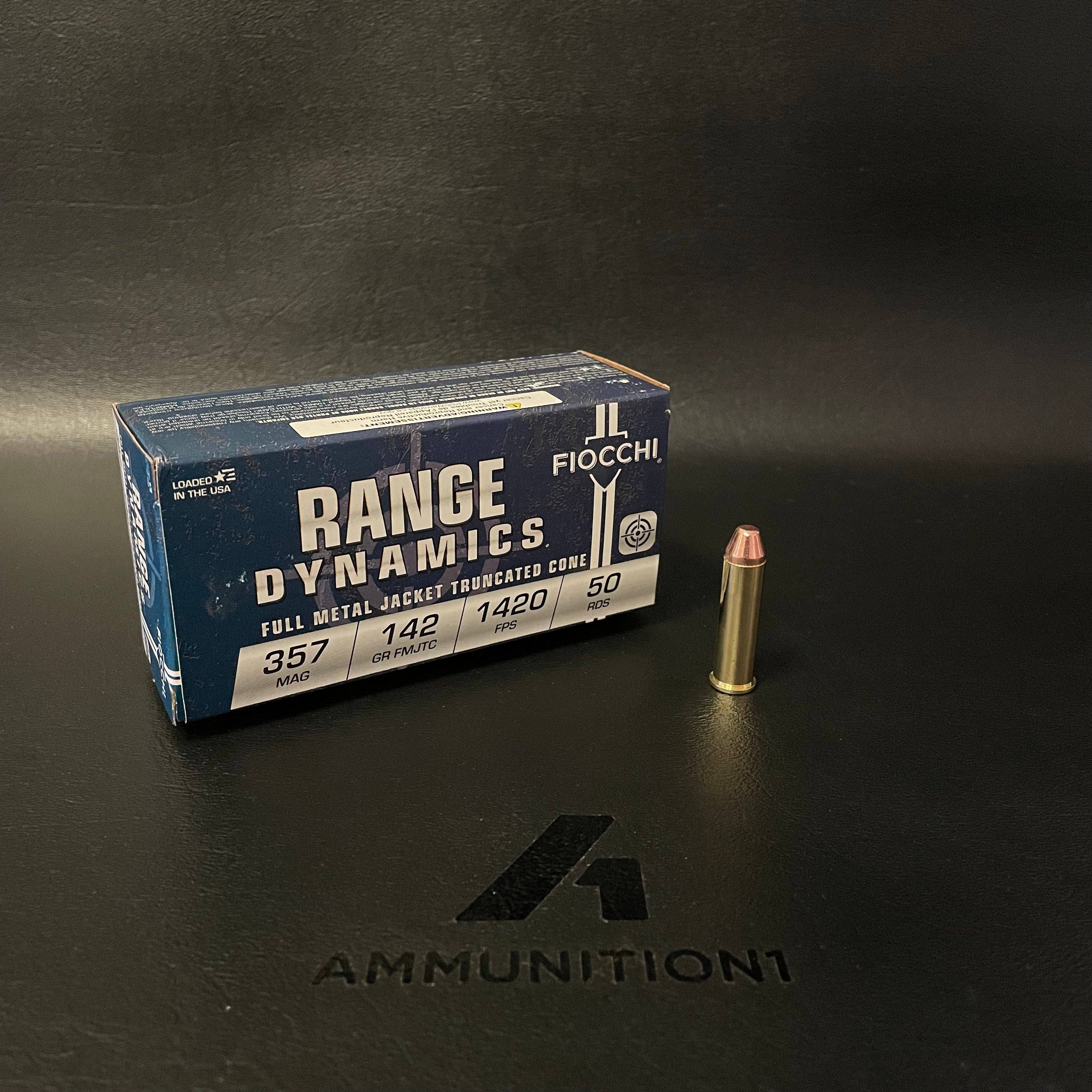 Fiocchi Range Dynamics - .357 Mag - 142 Gr FMJTC - 50 Rnd/Bx – Ammunition1