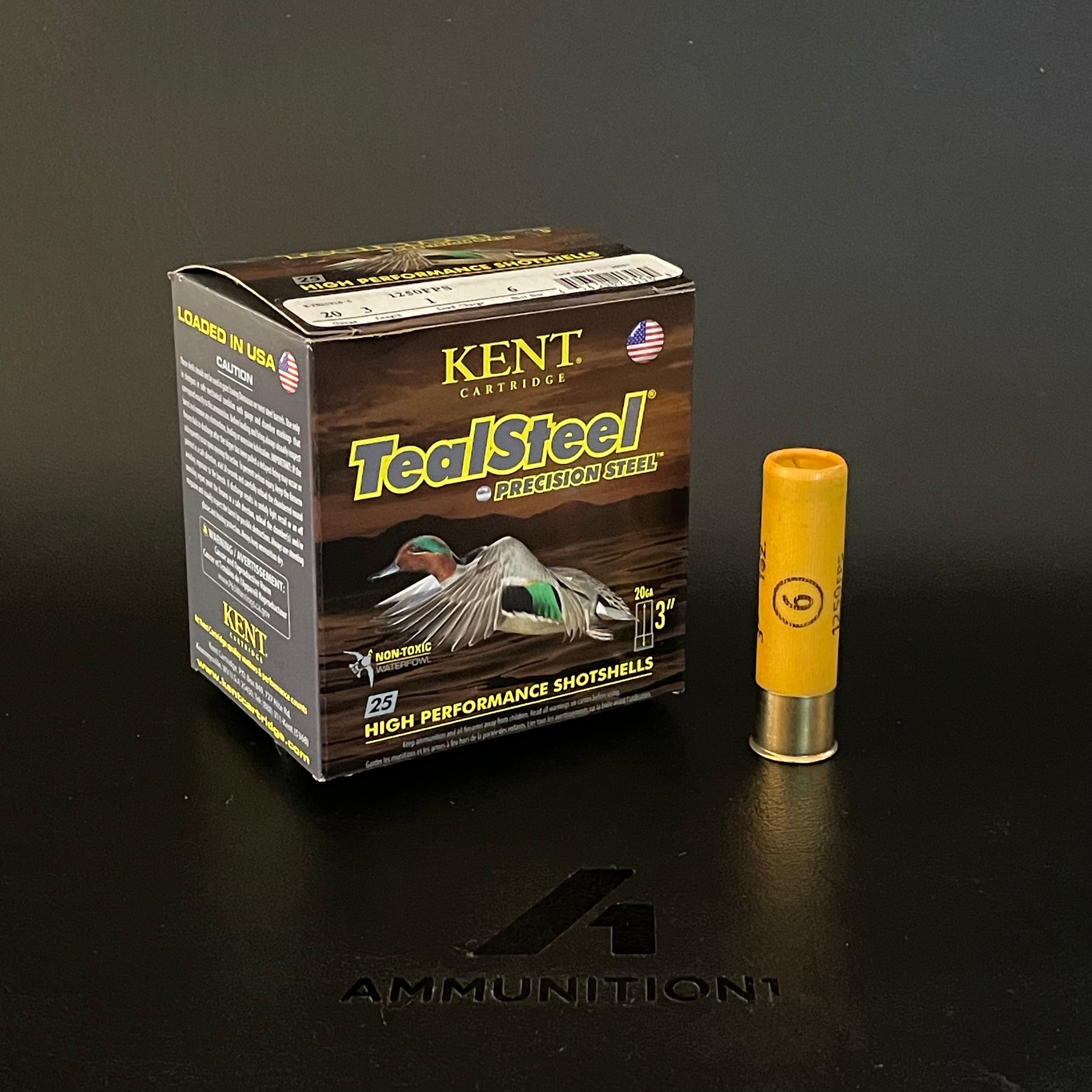 Kent Cartridge Teal Steel - 20 Ga - 3" 1 oz #6 Shot - 25 Rnd/Bx ...