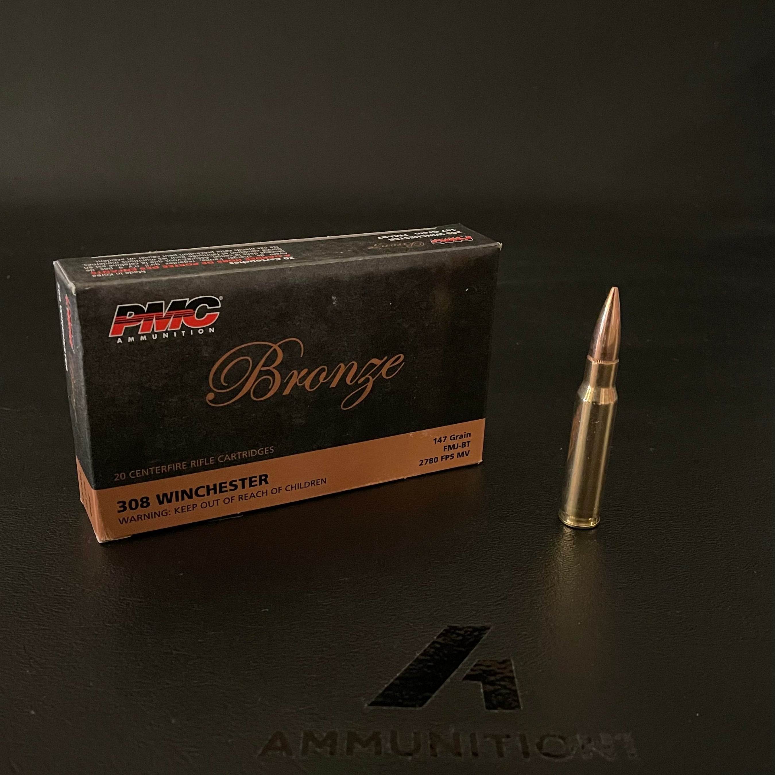 PMC Bronze - 308 Win - 147 Gr FMJBT - 20 Rnd/Bx – Ammunition1