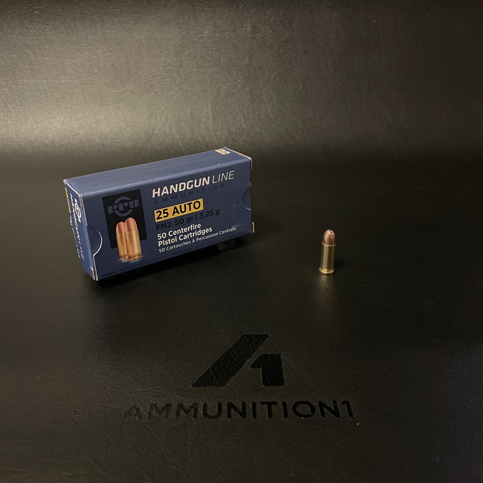 PPU - 25 ACP - 50 Gr FMJ - 50 Rnd/Bx – Ammunition1