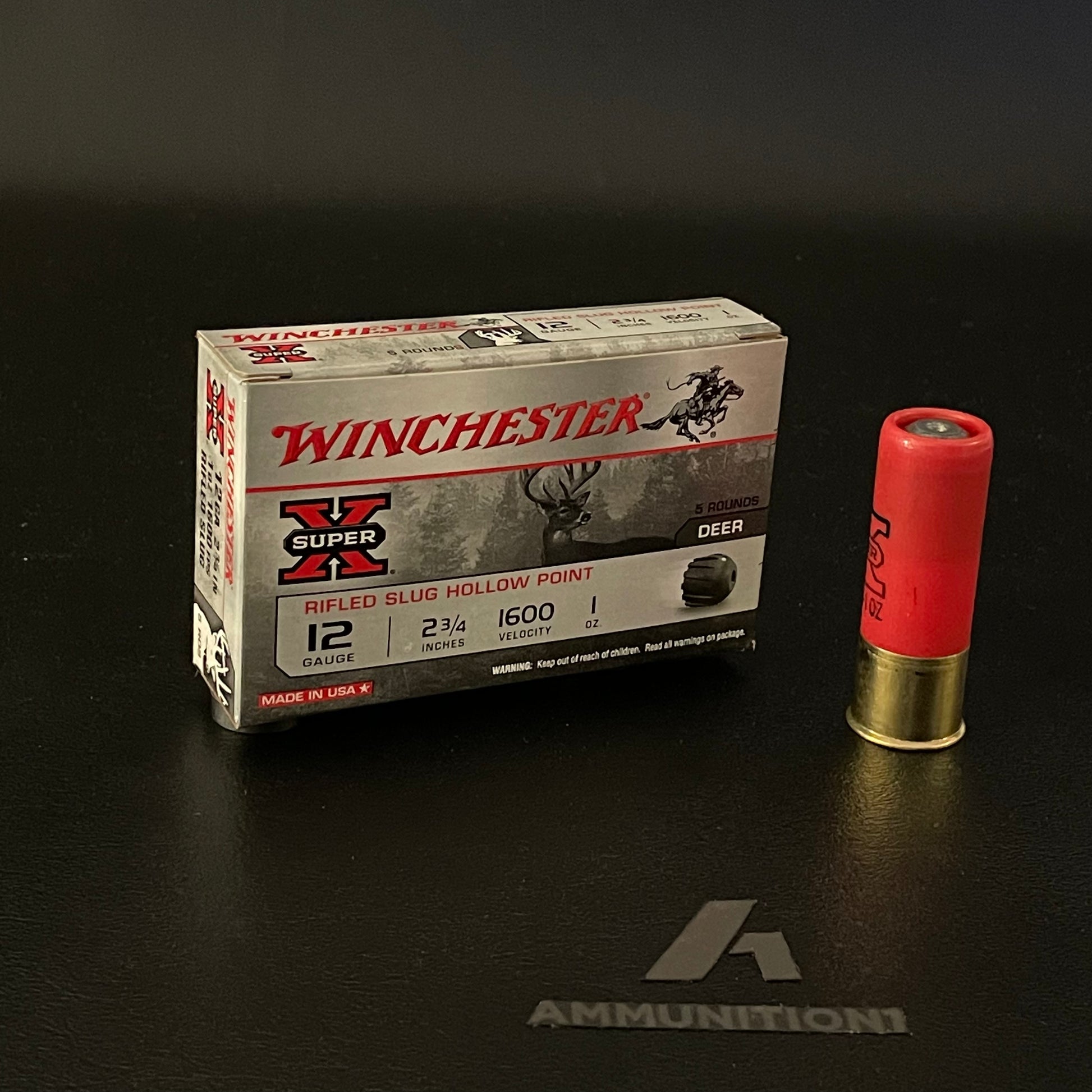 Winchester Super X - 12 Ga - 2.75" Rifled Foster Slug - 5 Rnd/Bx ...